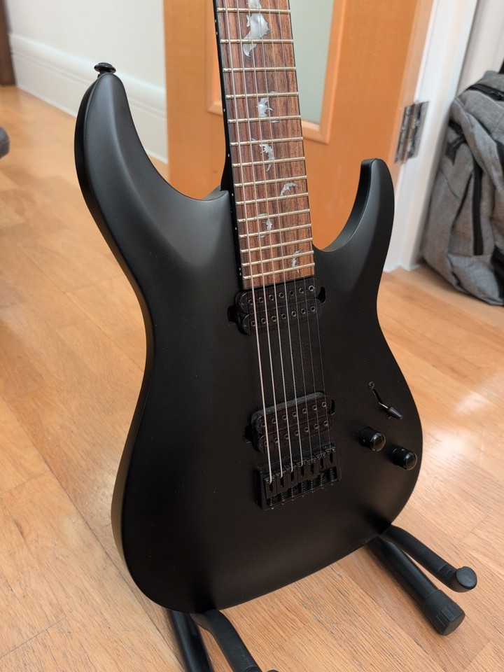 Schecter Damien 7 String Diamond Series Electric Guitar In Matte Black ...