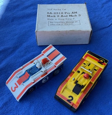 1977 IDEAL TCR Hong Kong, SA-2312 PRO AM Mark 2 & Mark 3. Slot Cars AFX ...