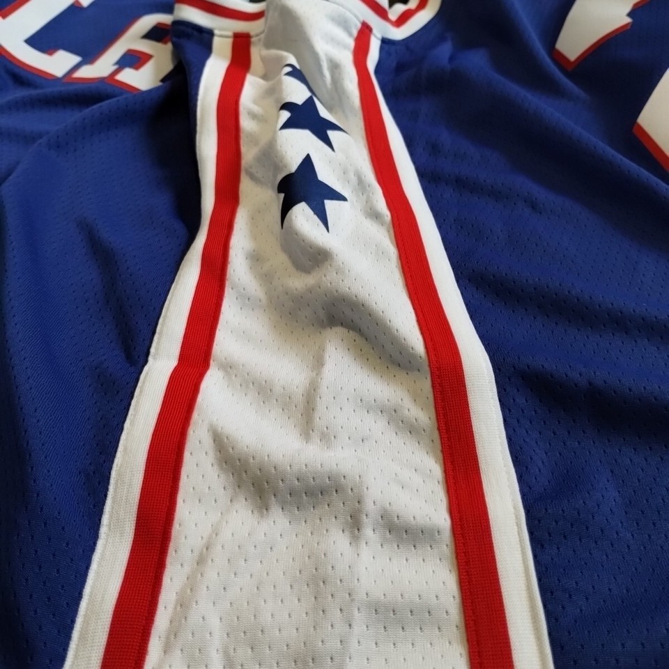 Mens Large Nike Philadelphia 76ers Joel Embiid Swingman Jersey Licensed