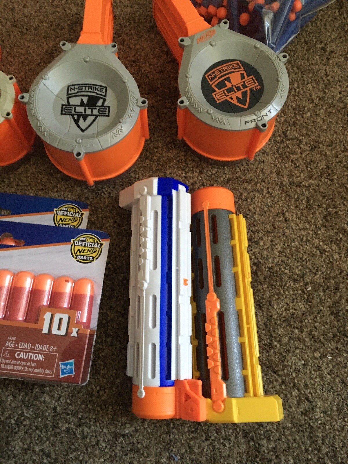 Large Nerf Magazine and Drum Barrel Lot + Darts Magazines Barrel ...
