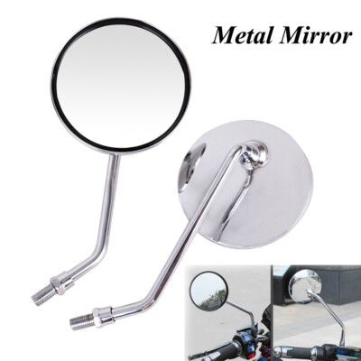 Chrome Motorcycle Rear View Mirrors 10MM For Honda Shadow Aero 750 2005 ...