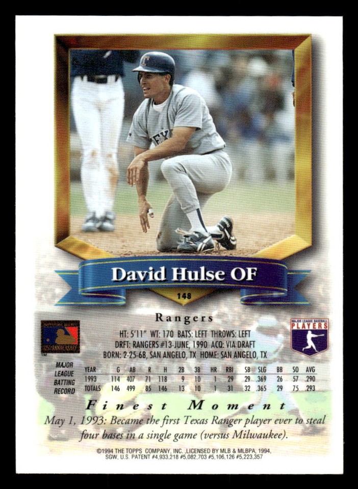 1994 Finest #148 David Hulse excellent | eBay