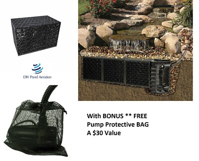 NEW Eco-Blox-Water Matrix box Pond less waterfall 27"x16" + FREE Pump ...