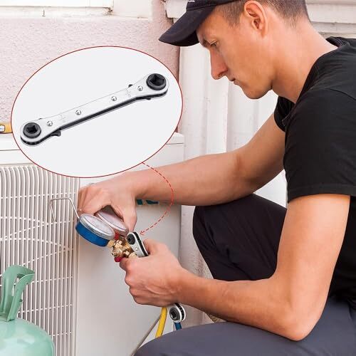 Tool 127C HVAC Service Ratchet Wrench for HVAC Refrigeration and Air ...