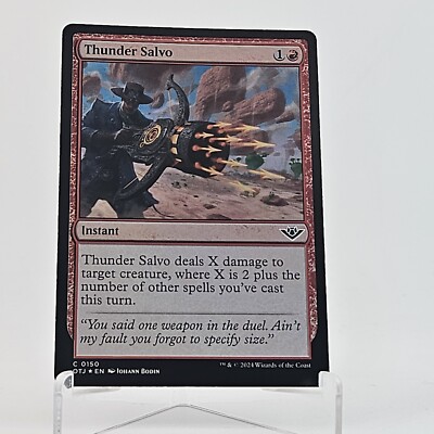 MTG Thunder Salvo Outlaws of Thunder Junction 0150 Foil Common | eBay