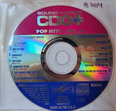 SC8304 POP HITS SOUND CHOICE KARAOKE CDG RARE | eBay