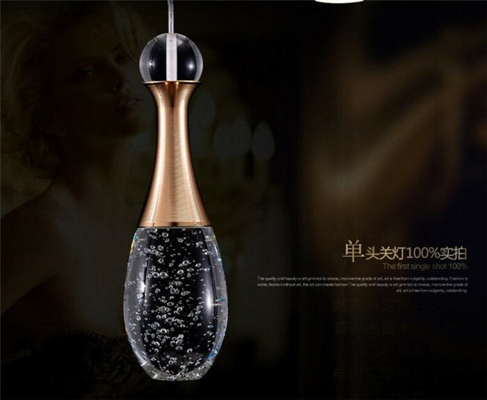 Modern Bubble Crystal Ceiling LED Light Kitchen Bar Pendant Lamp Bar ...