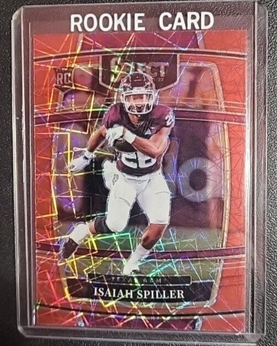 2022 Select Draft Picks Isaiah Spiller Red Laser #18 Texas A&M-Chargers ...