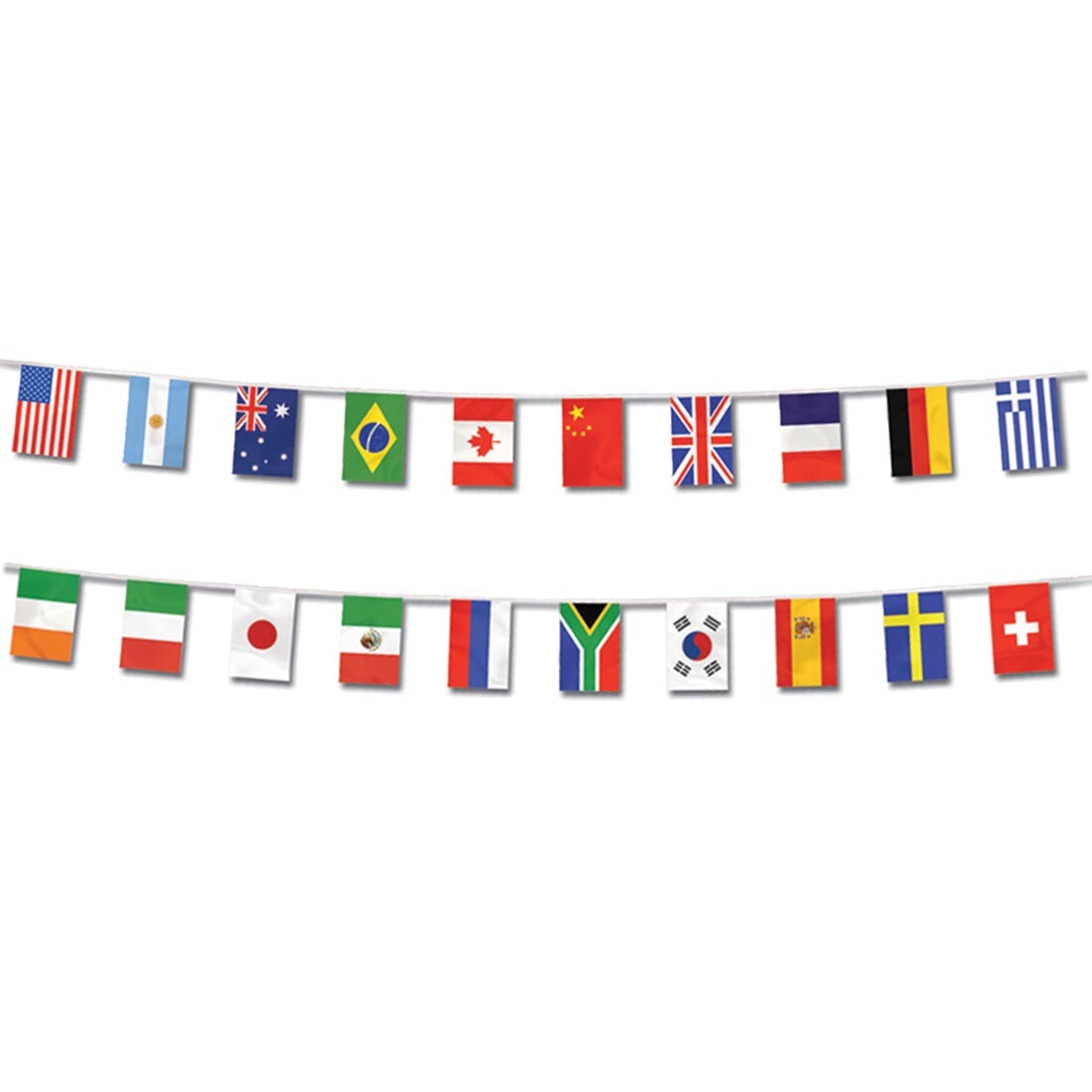 International Flag Banner 100 World International Countries Flags