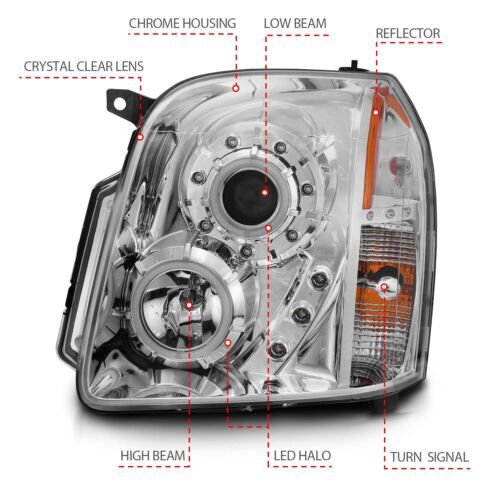 Anzo USA 111147 Projector Headlight Set w/Halo | eBay