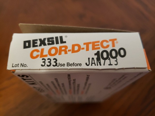 Test Kit Chlorine Halogen DEXSIL CLOR-D-TECT 1000 EXPIRED Jan13 SET OF ...