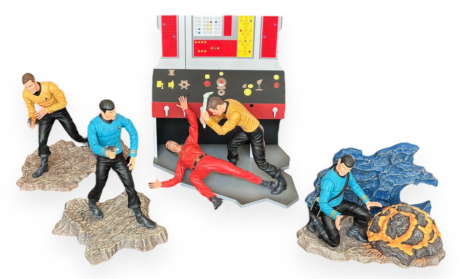 Star Trek Lot of 4 Dioramas - Kirk vs. Khan - Horta - Spock - Diamond ...