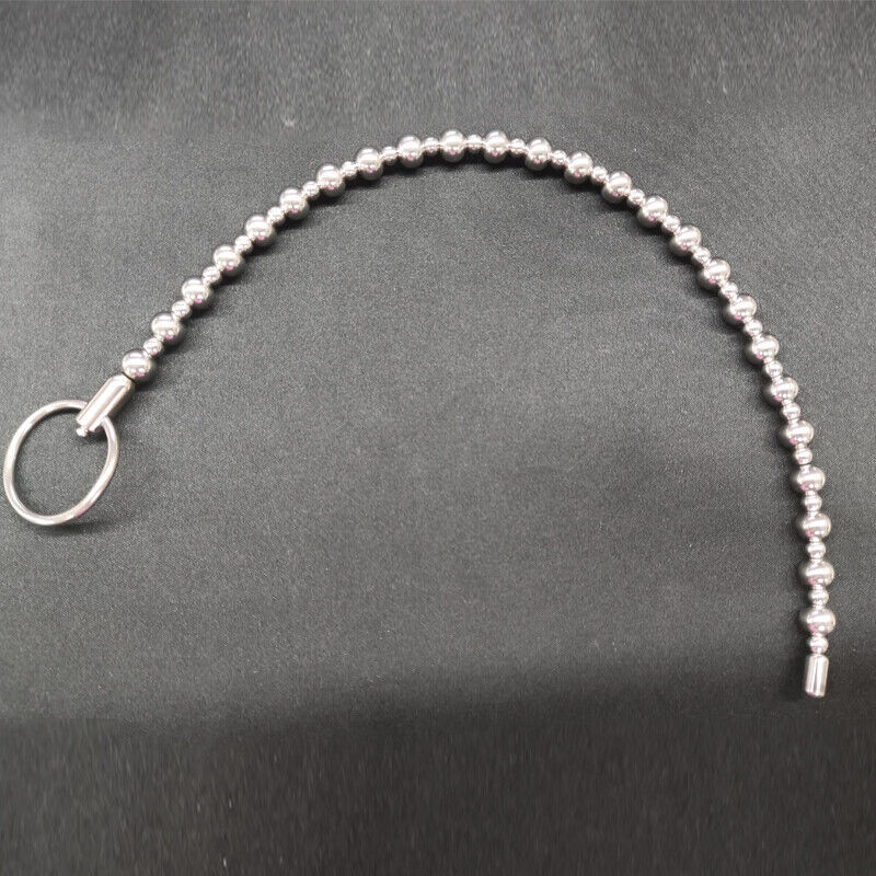 Male Penis Beads E-stim Shock Urethr Sounding Dilator Penis Chastity ...