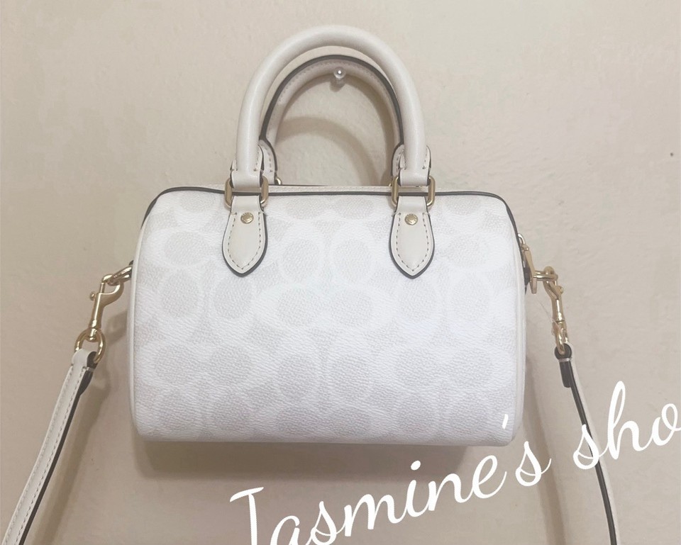NWT Coach Mini Rowan Crossbody In Signature Canvas Cw329 | eBay