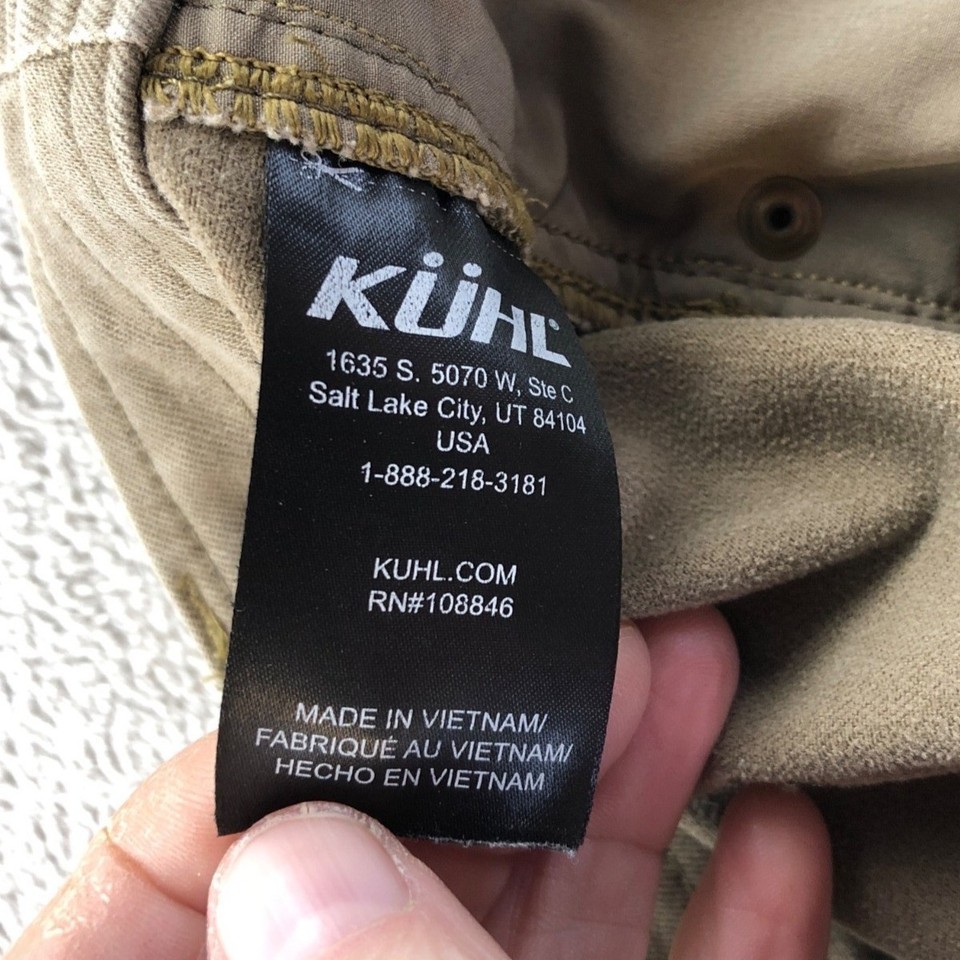 Kuhl Mens Khaki Pants 40x23 Hemmed Vintage Patina Revolt Sweat Pant ...