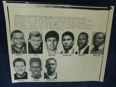 1990 NFL Draft prospects All-American football players Vintage Wire ...