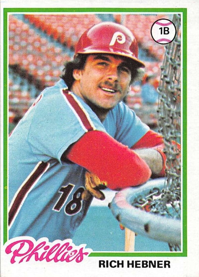 Philadelphia Phillies RICHIE HEBNER 1977 - 1978 Game Used Bat ...