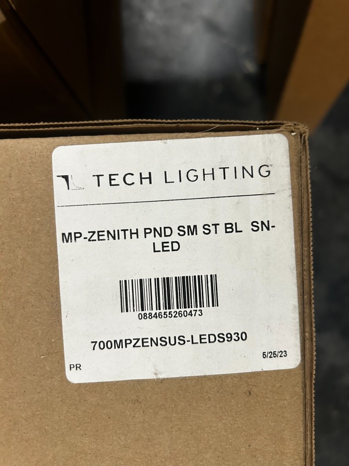 TECH LIGHTING MONOPOINT PENDANT LIGHT MP-ZENITH PND SM ST BL SN-LED | eBay