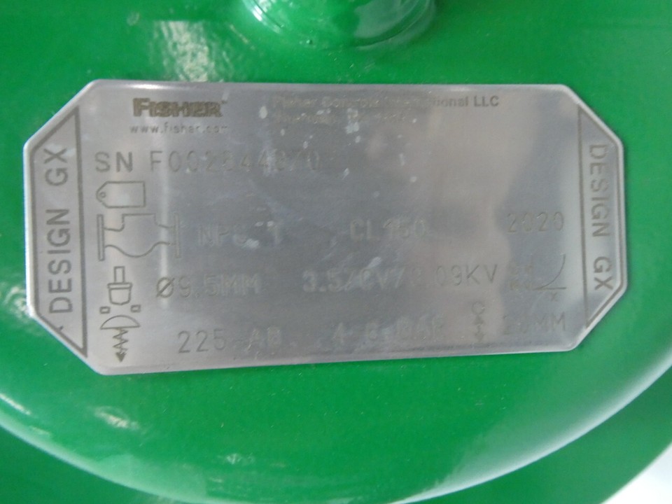 Fisher GX 225-a6 Dvc6200 Pneumatic Stainless Flanged Control Valve 1in ...