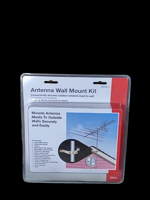 Outdoor Antenna Mast Wall Mount Kit 74779 Easy to Install All Brands | eBay