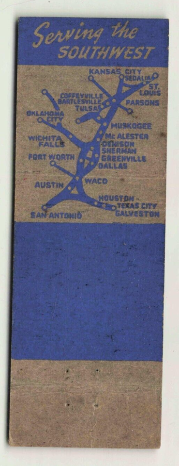 Vintage Katy Lines Southwest Train Missouri Kansas Texas Matchbook | eBay