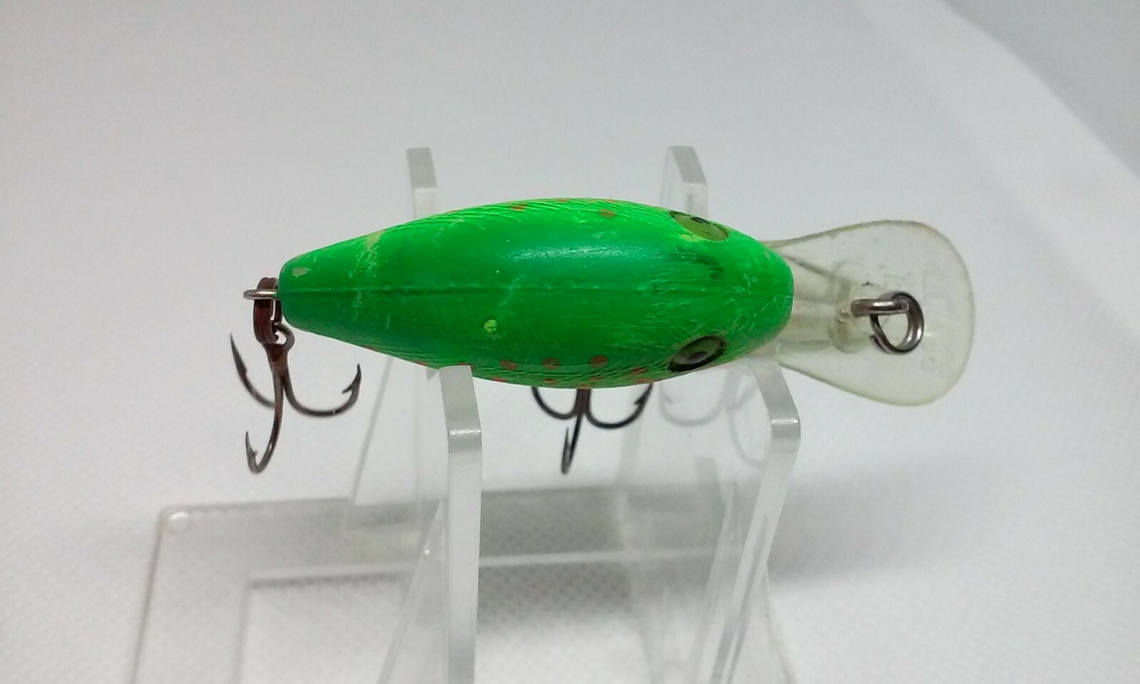 VINTAGE Rebel Deep Teeny Wee-R Grn/Chart/Ong Spots 1 5/8" Crankbait ...