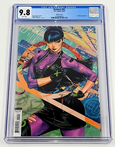 BATMAN #92 CGC 9.8 VARIANT COVER [ARTGERM] PUNCHLINE | eBay
