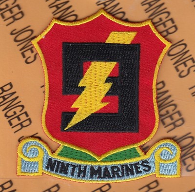 USMC Marine Corps 9th Ninth Marines ~3.5" patch c/e | eBay