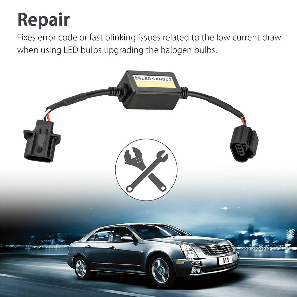 9008 H13 LED Headlight Error Free Canbus Decoder Anti-Flicker Resistor ...