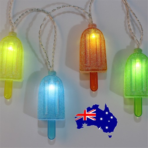 10LED Ice Cream Battery Fairy String Lights Home Party Wedding ...