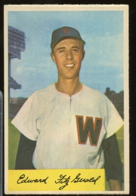 1954 Bowman Baseball #168 Ed Fitzgerald | eBay