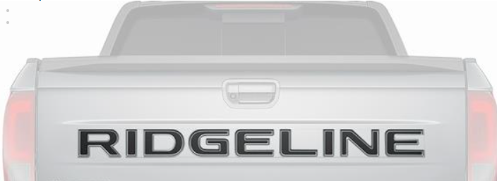 2024-2026 GENUINE HONDA RIDGELINE REAR MATTE BLACK EMBLEM (LETTERS) | eBay