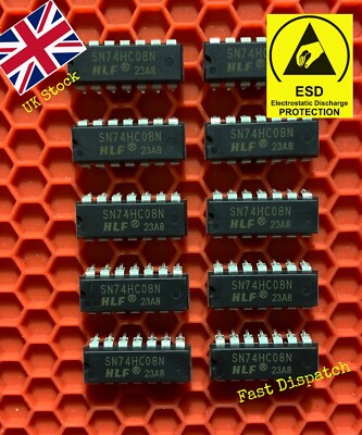 10pcs HLF Original SN74HC08 Quad Automotive 2 Input AND Gate NEW Stock ...
