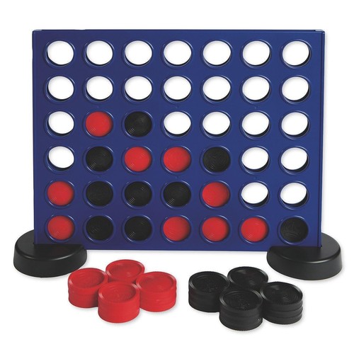 Giant 2-in-1 Four in a Row & Checkers Game. Connect Four to Win ...