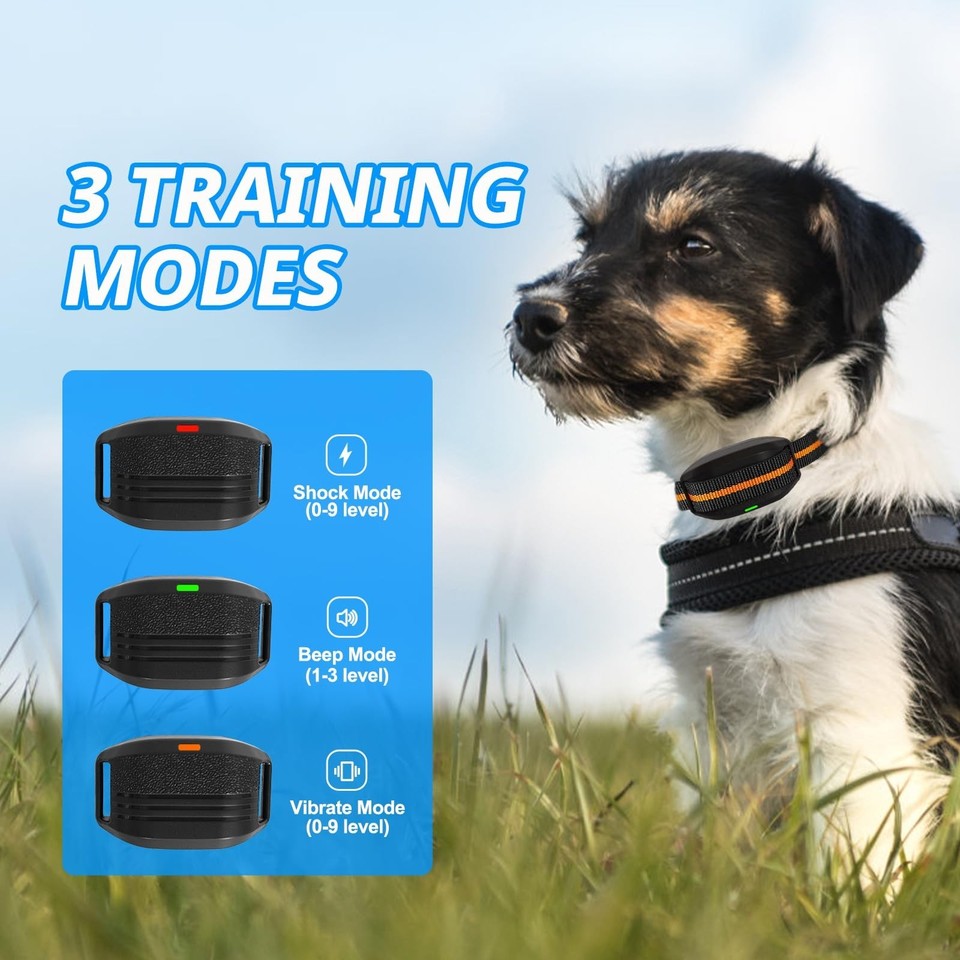 Ultra-Small Dog Shock Collar for 5-15 Pound Small Dogs - 1900Ft Range ...