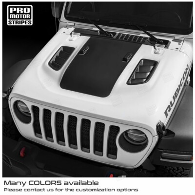 Jeep Wrangler Gladiator 2018-2024 JL/JT Rubicon Hood Decal Stripes ...