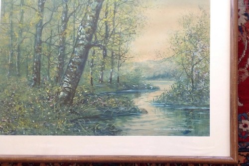 Raphael Senseman (American 1870-1966) Listed Artist Watercolor Gouache ...