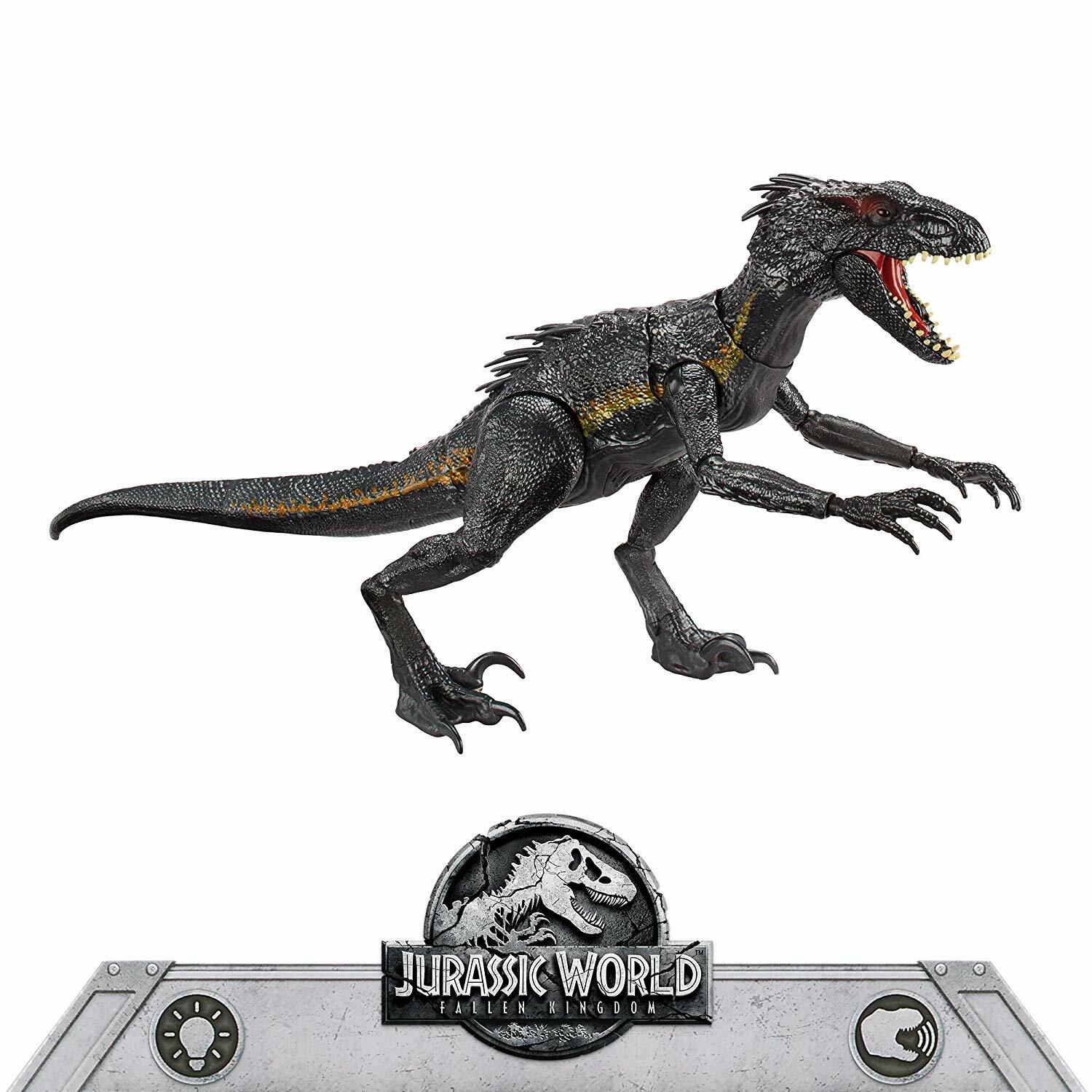 Jurassic World INDORAPTOR Dinosaur 16" GROWLS & EYES LIGHT UP RED ...
