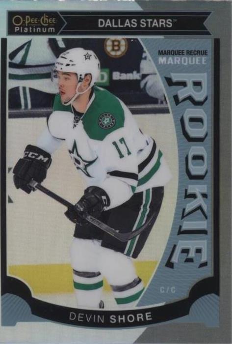 2015-16 O-Pee-Chee Platinum - Marquee Rookies Devin Shore #M14 Rainbow ...