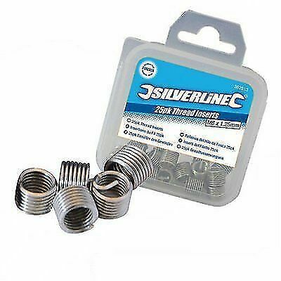 Silverline 382513 Coil Type Thread Inserts M8 x 1.25mm 25pk for sale ...