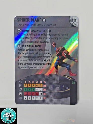 HeroClix Spider-Man L040 Spider-Man Beyond Amazing Set New Legacy Card ...