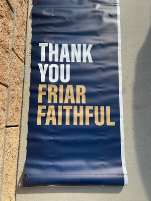 San Diego Padres Stadium Banner 2-Sided Thank You Friar Faithful 2019 ...