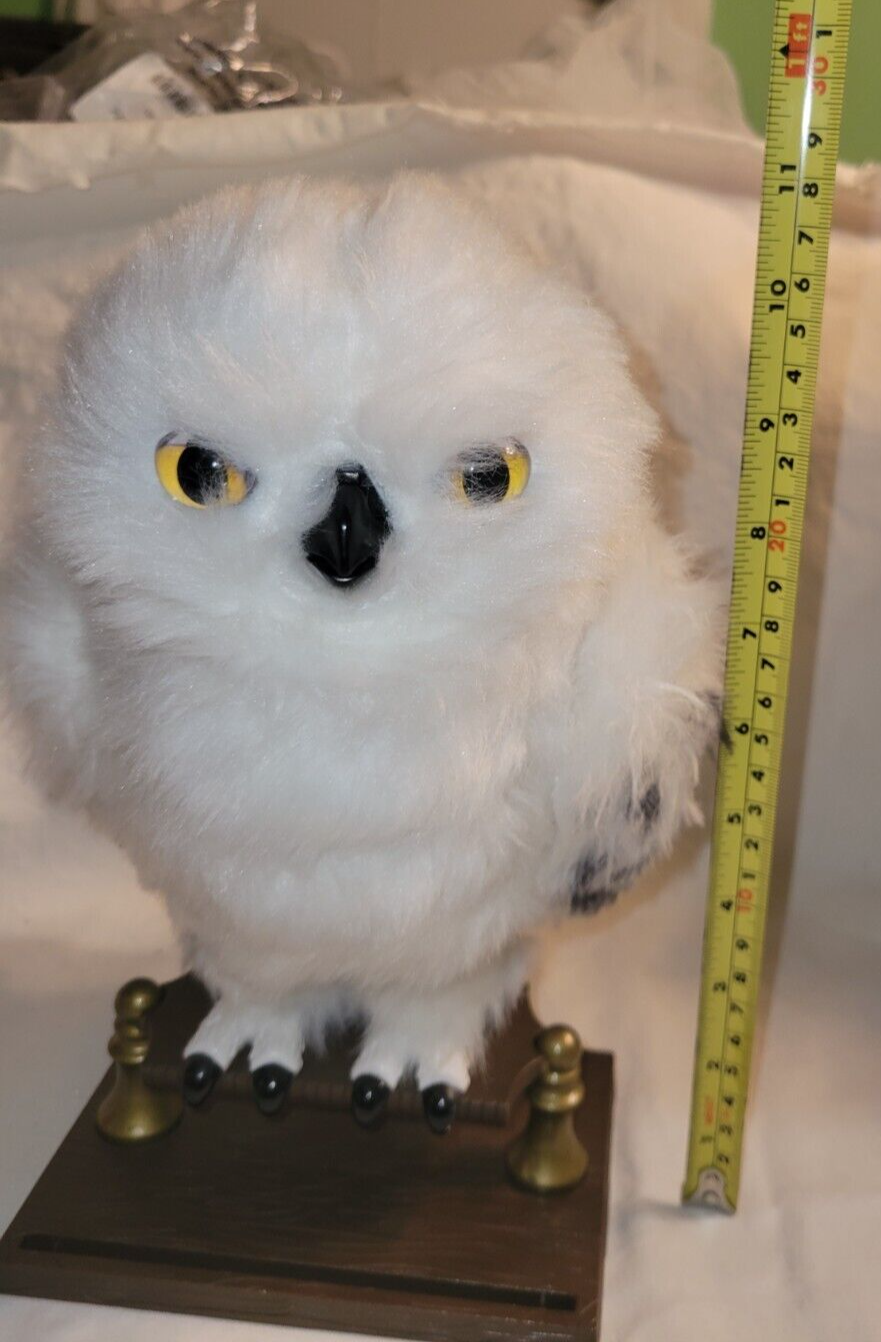 Universal Studios Harry Potter Hedwig Snowy Owl Plush Animated Stuffed ...