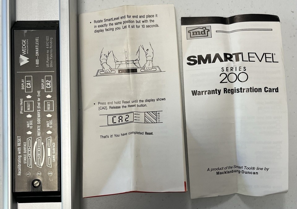 Wedge Innovations MD Smart Level Series 200 Tested Works Read Desc. | eBay