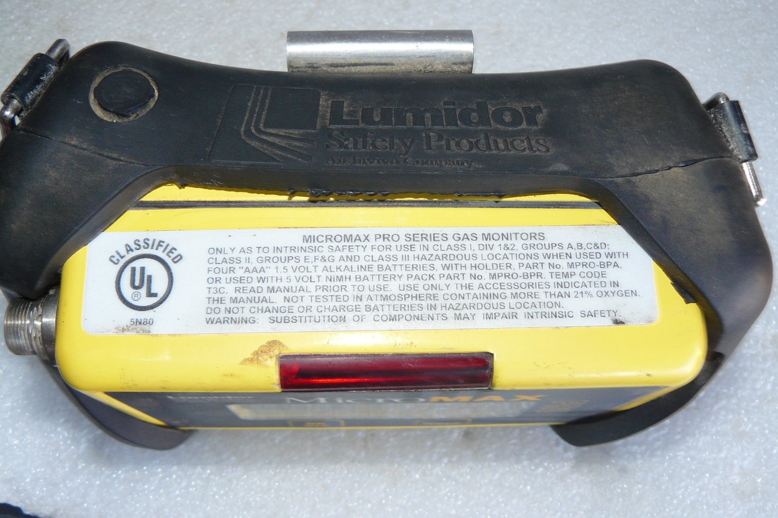 Honeywell Lumidor MPRO-4ABCD MicroMAX Pro Gas Detector W/ Case and ...
