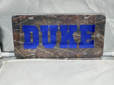 Duke Blue Devils NCAA Camo Acrylic Laser Cut License Plate Craftique | eBay