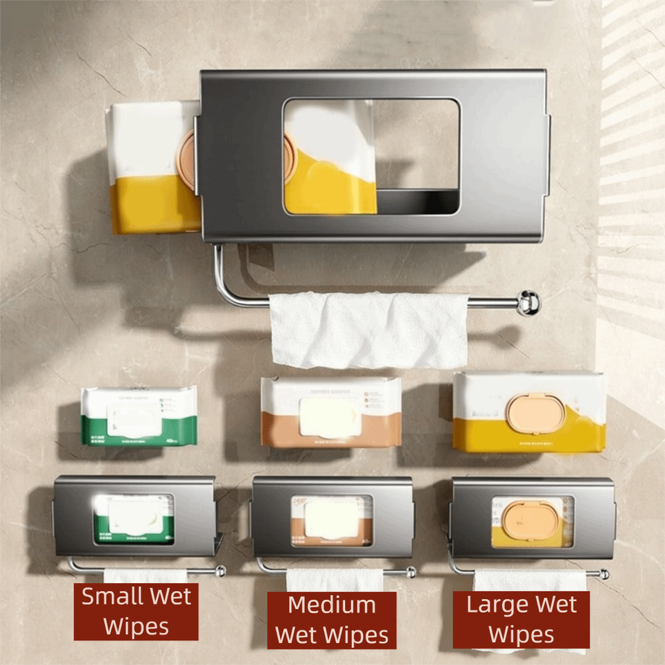 Wall Mounted Paper Roll Holder Hanging Paper Wrap Holder Roll Paper ...