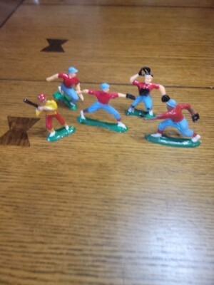 VTG Miniature Dollhouse Lot Baseball Players Figurine Sports Toy ...