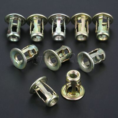10x Auto Metal Screws Base Clamp Trunk Nut Front Fasteners Screws 10 ...