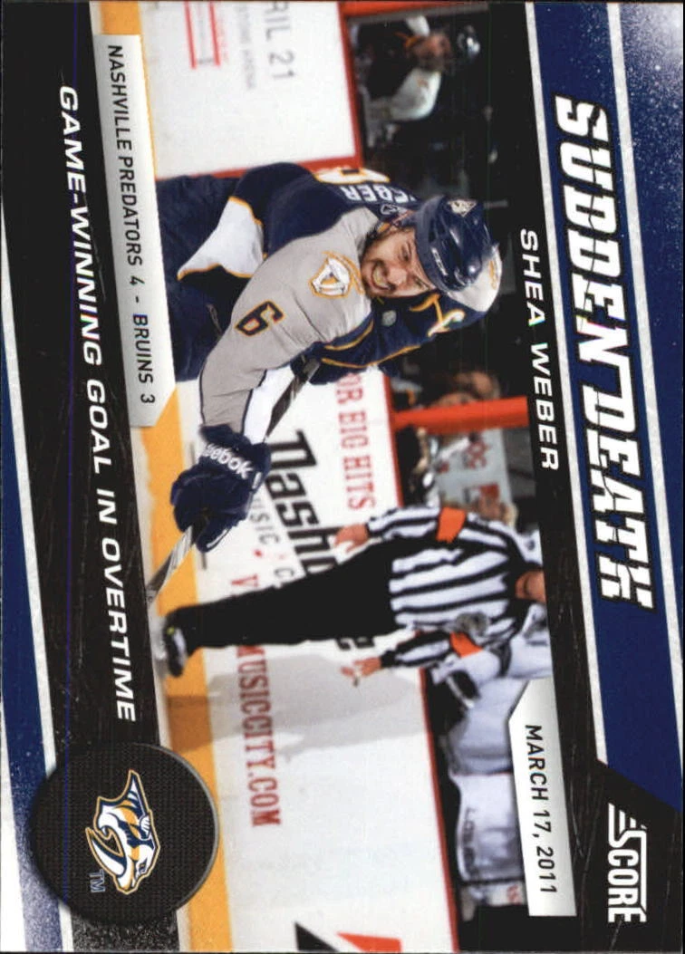 Shea Weber 2011 Score #270 Gold Rush Price Guide - Sports Card Investor
